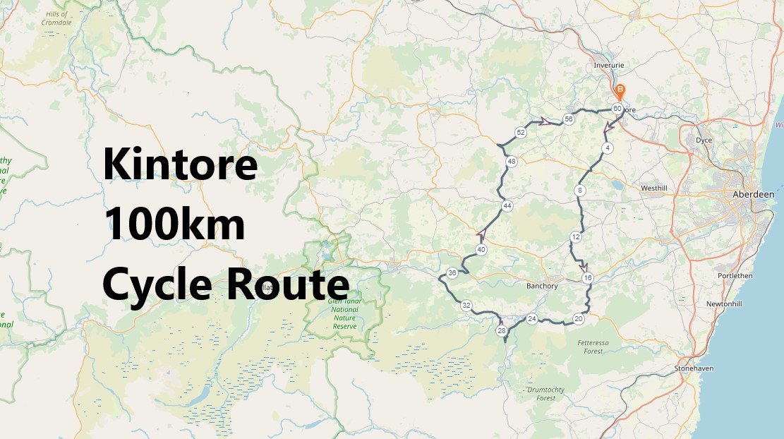 Kintore 100km Cycle Route with 4000ft climbing